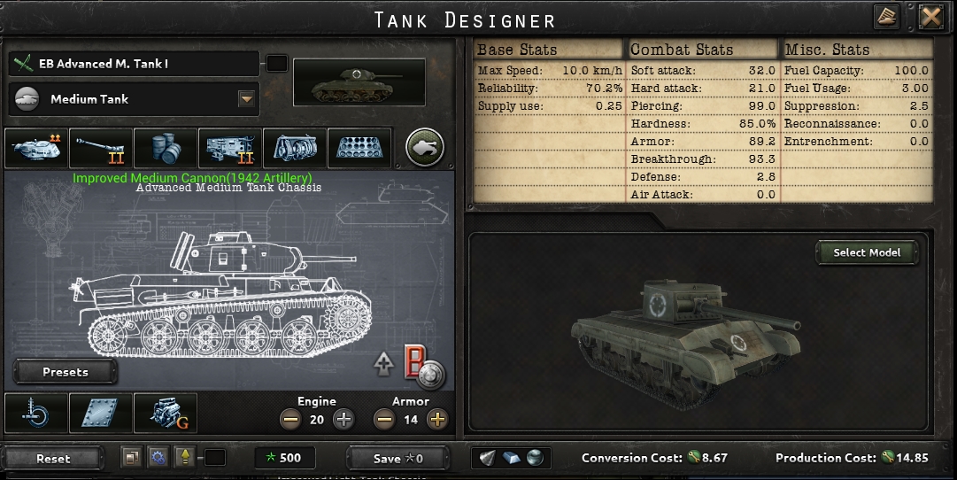whats the best tank template? | Paradox Interactive Forums
