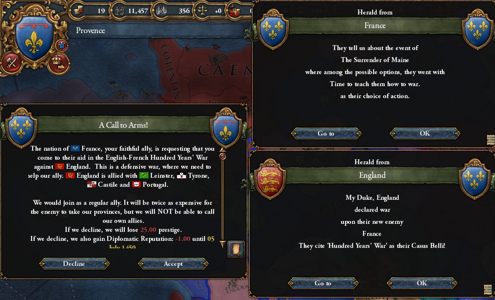 Duplicate - Unable to use call to arms option. | Paradox Interactive Forums