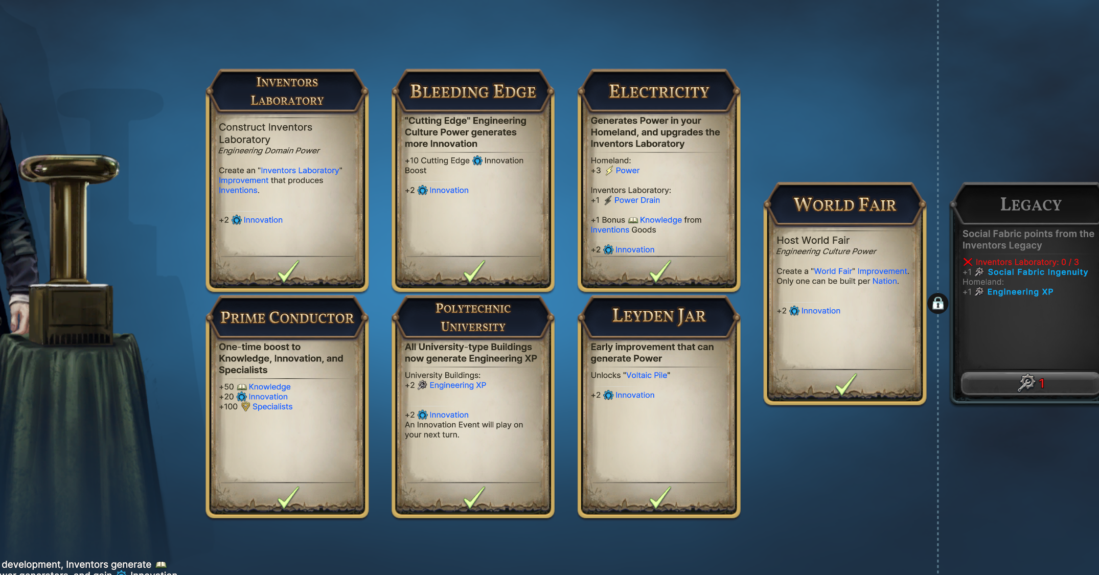 As Designed - Unable to build Inventors lab | Paradox Interactive Forums