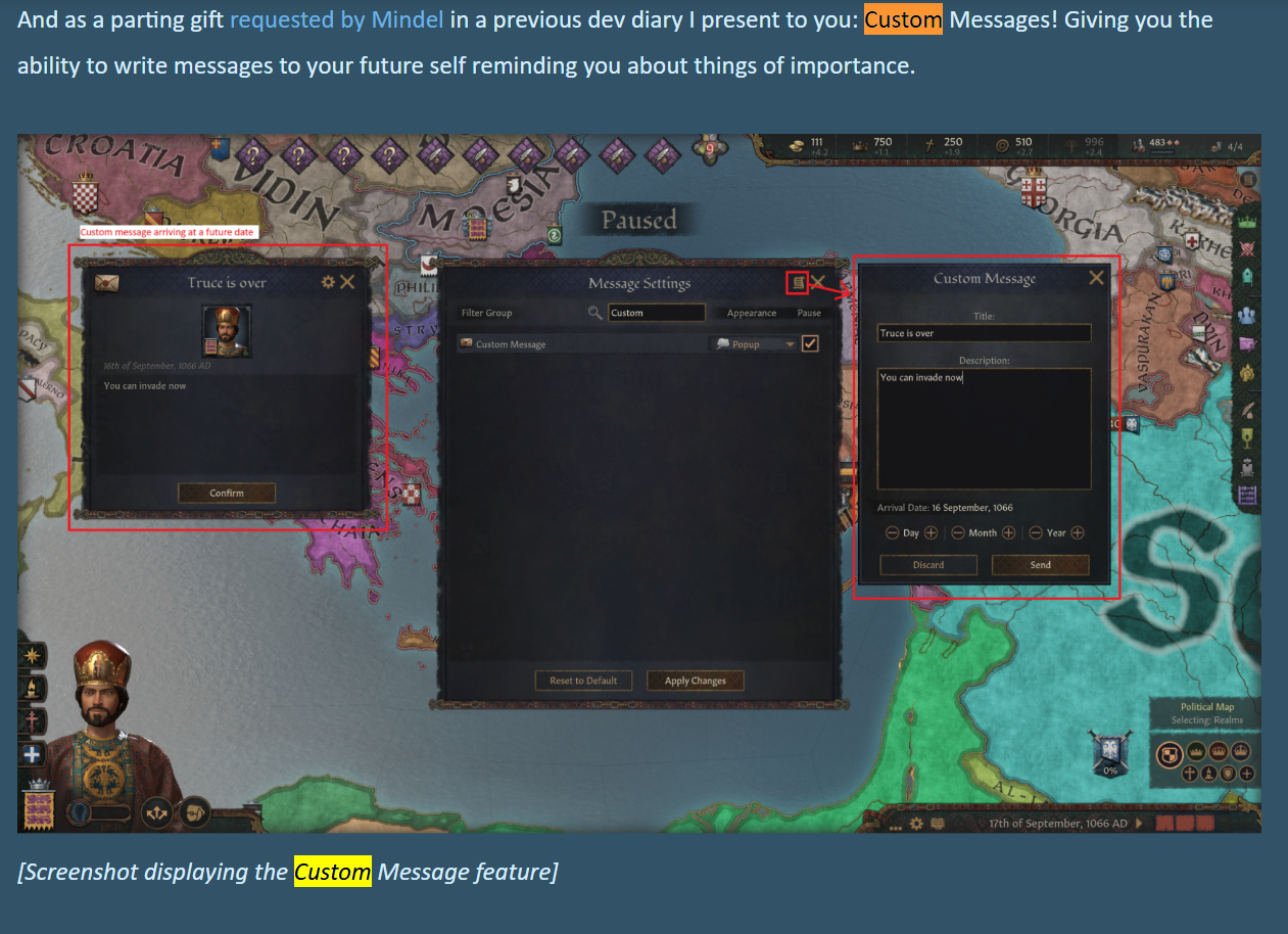 Where are the Custom Messages? | Paradox Interactive Forums