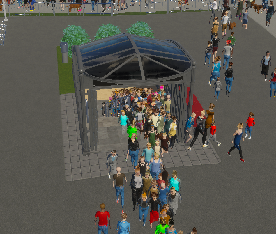 Please let Cims able to use both side of stair for underground subway station | Paradox ...