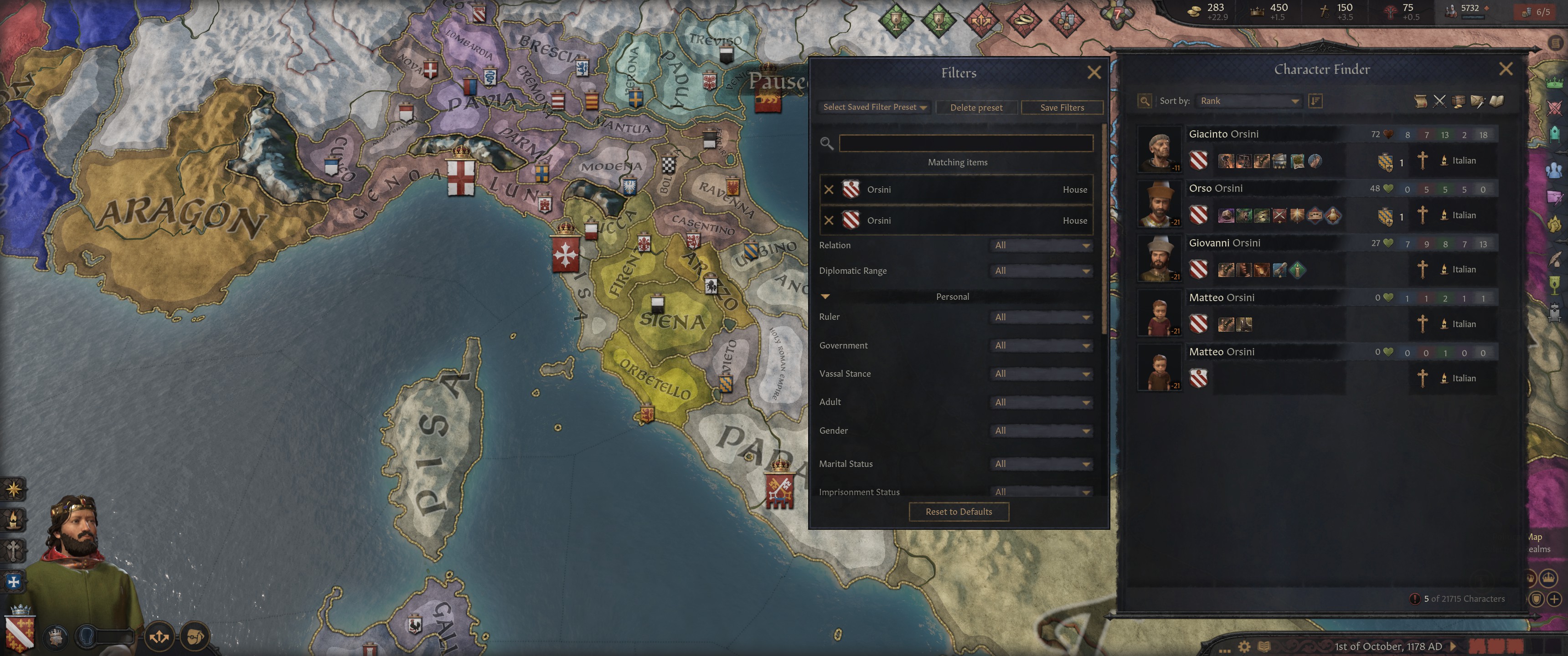 Confirmed - Duplicate Orsini house/dynasty in 1178 | Paradox Interactive Forums