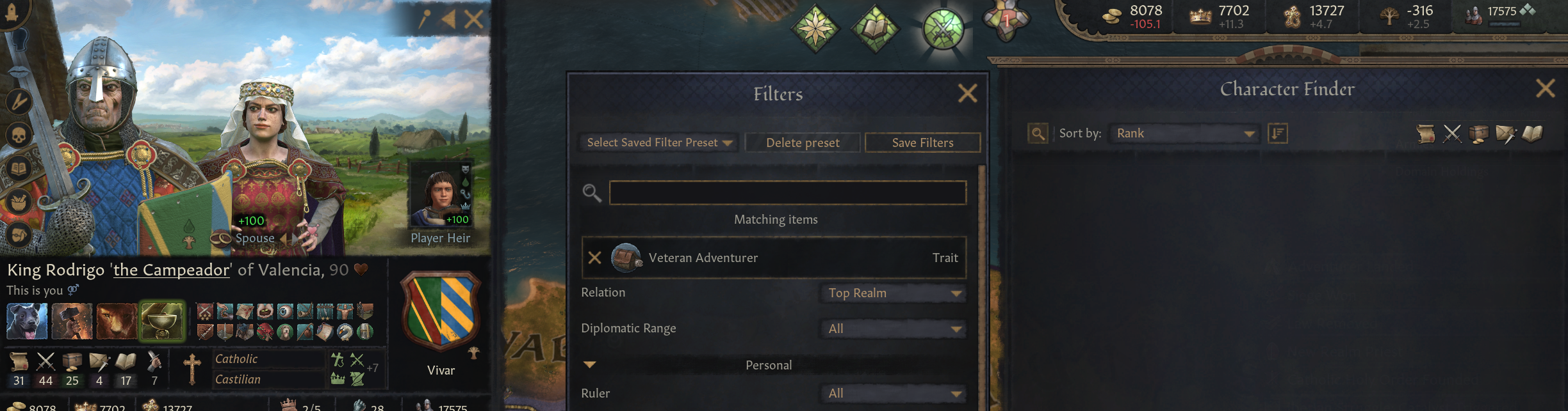 Winning a crusade as an adventurer does not apply Veteran Adventurer or ...