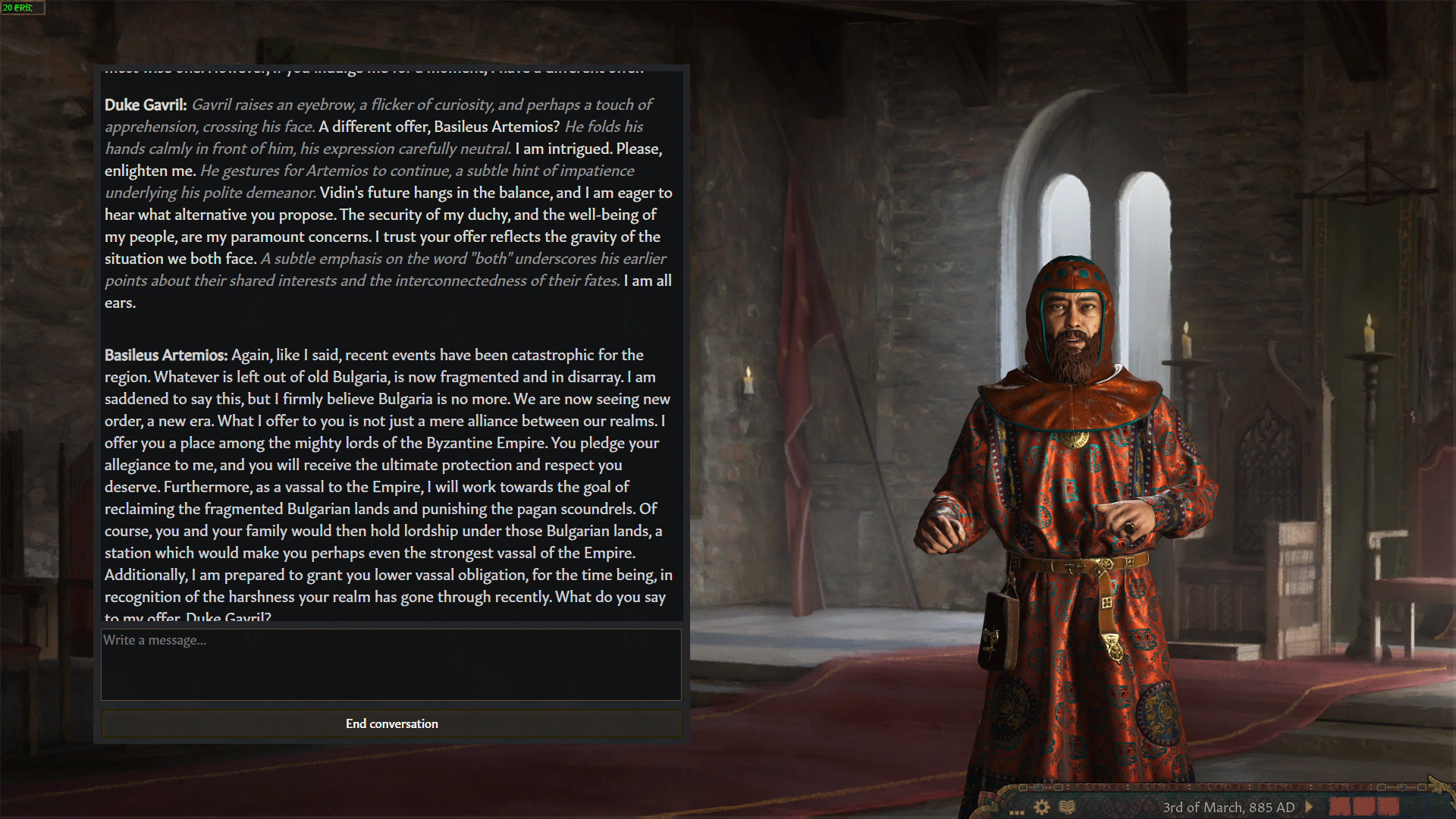 Voices of the Court mod has tremendously improved my roleplay of CK3 ...