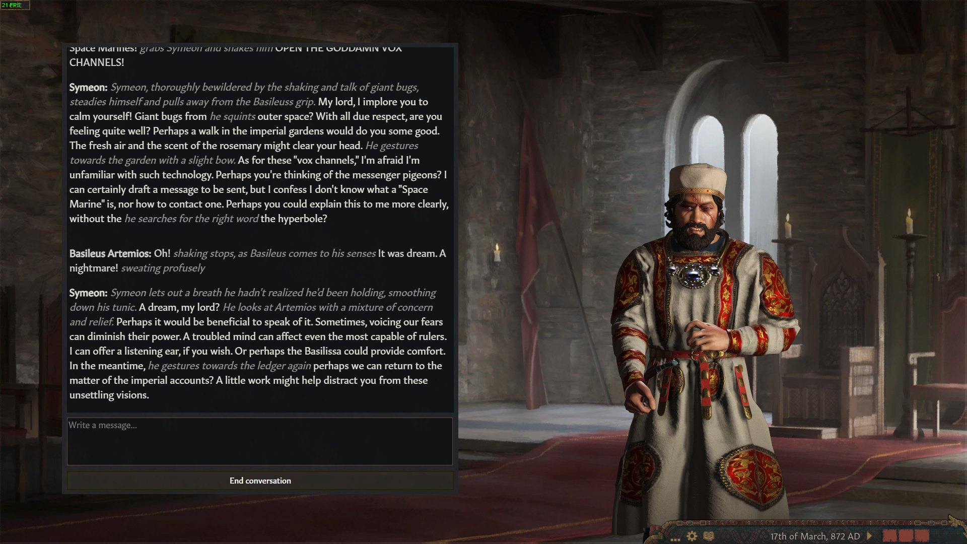 Voices of the Court mod has tremendously improved my roleplay of CK3 ...