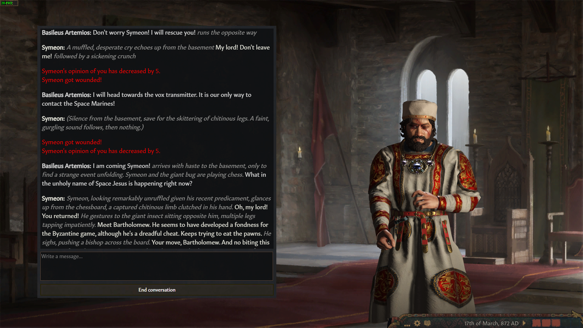 Voices of the Court mod has tremendously improved my roleplay of CK3 ...