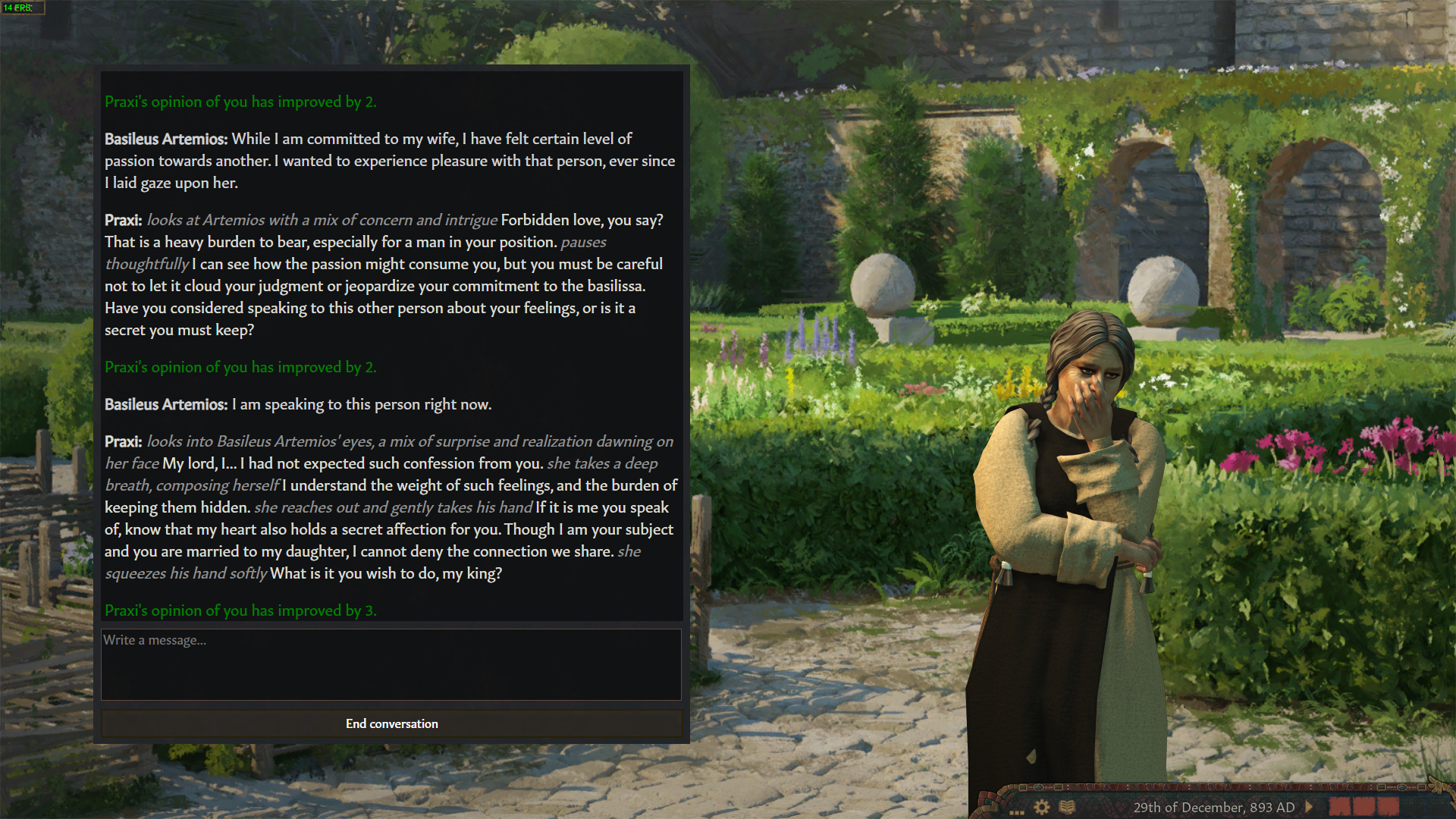 Voices of the Court mod has tremendously improved my roleplay of CK3 ...