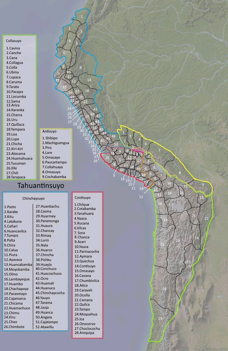 Quechua Map Quechua, Language Of The Incas