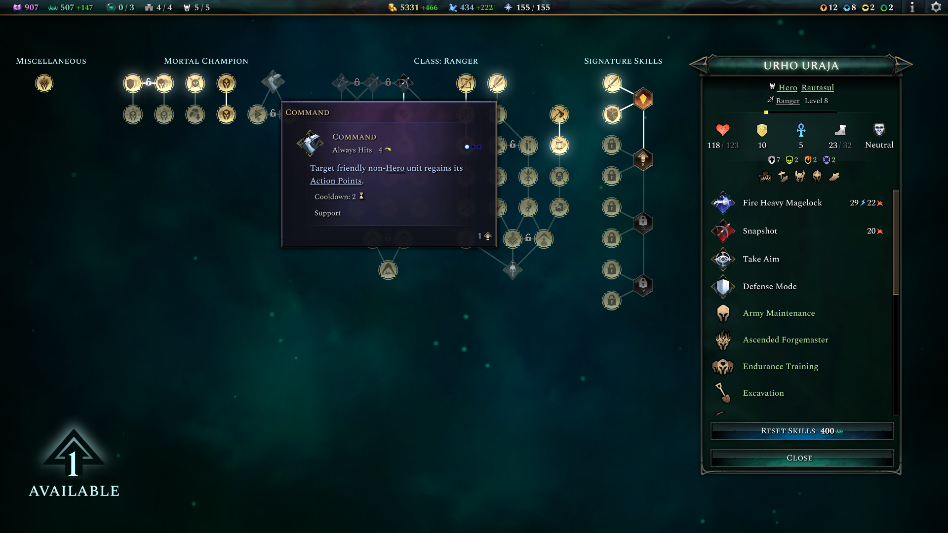 [Beta](Tiger) Champions recruited from Pantheon lack Command | Paradox Interactive Forums