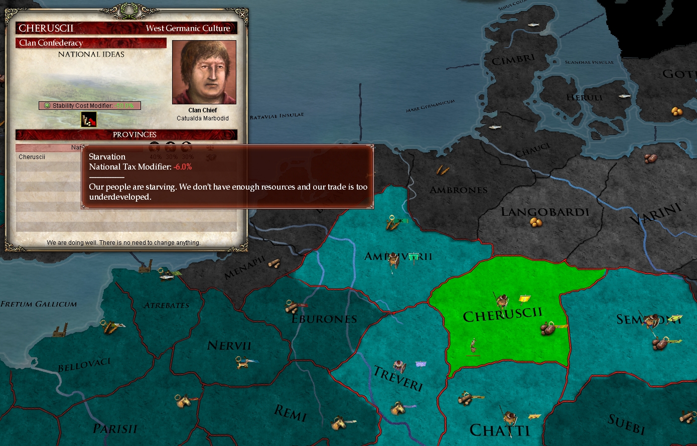 AAR: The Cherusci unification of the Germanic tribes | Paradox ...