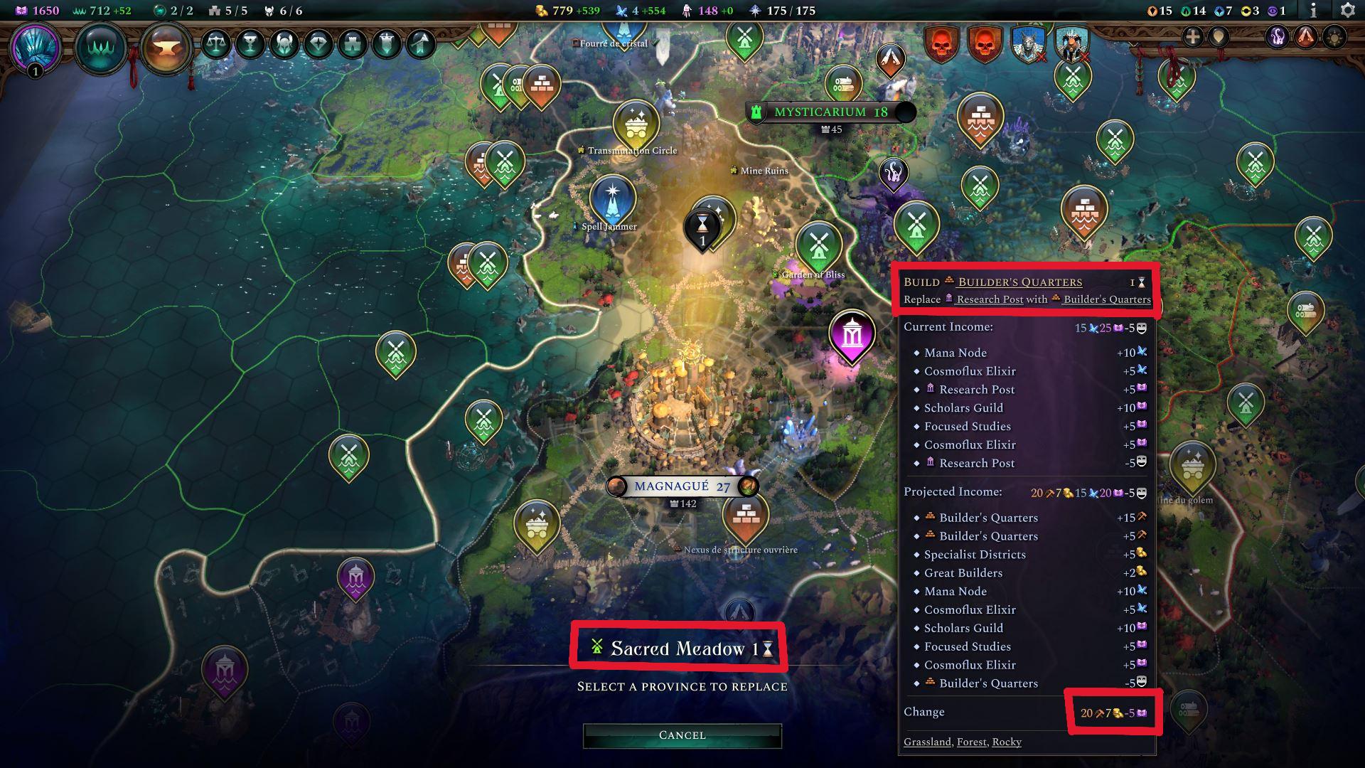 Queuing multiple special province improvements in one city leads to ...