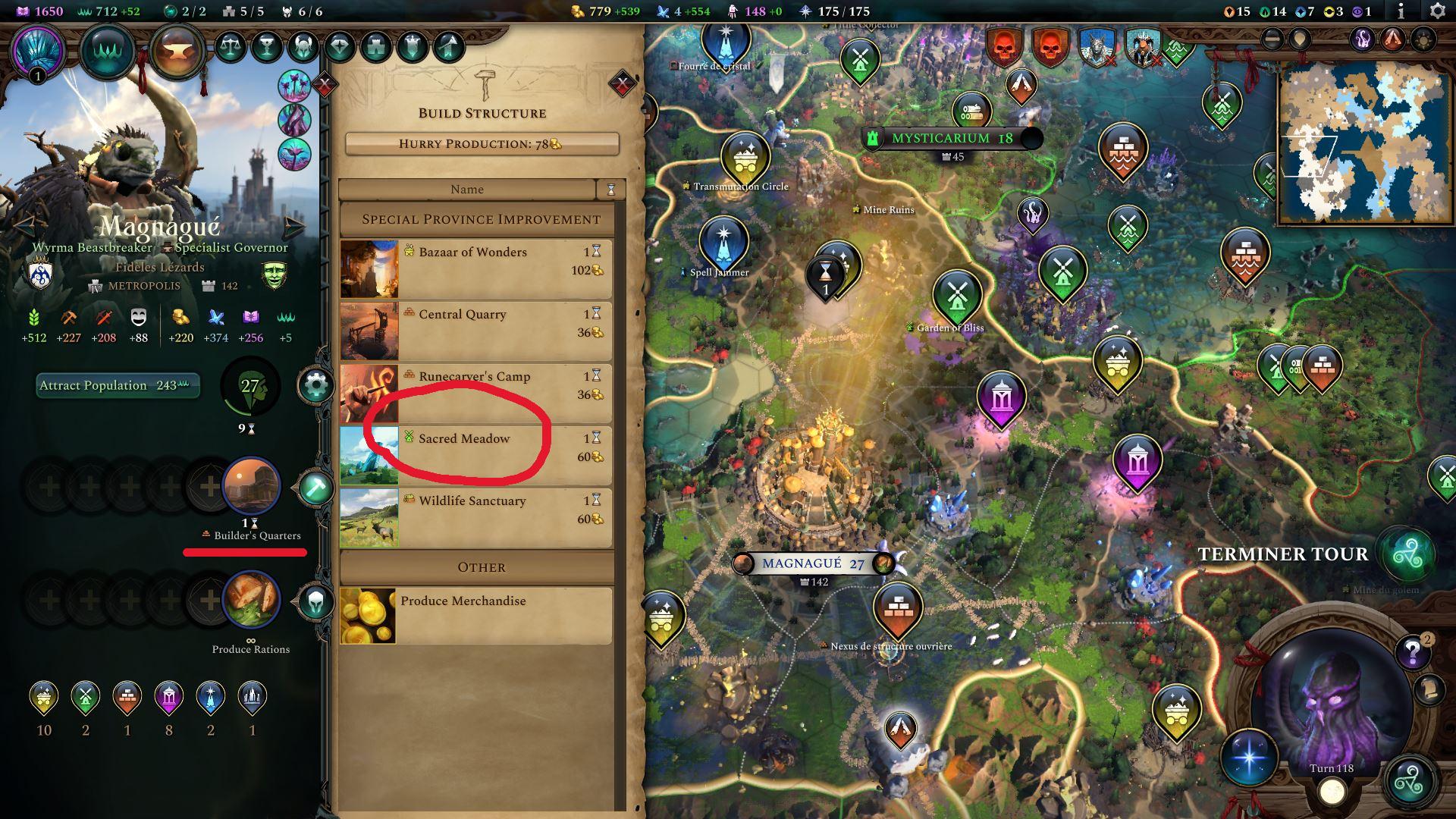 Queuing multiple special province improvements in one city leads to ...