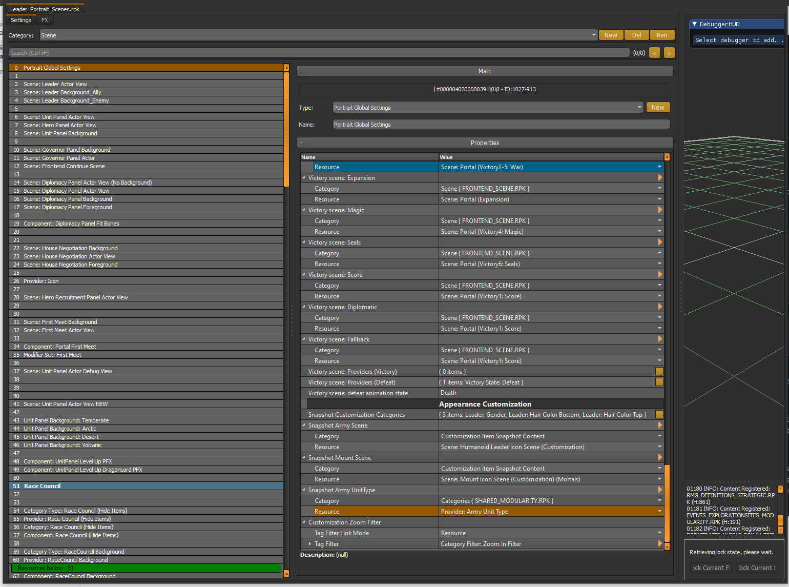 In Review - Tiger update - Mod specific - New snapshot picker doesn't work for army ...