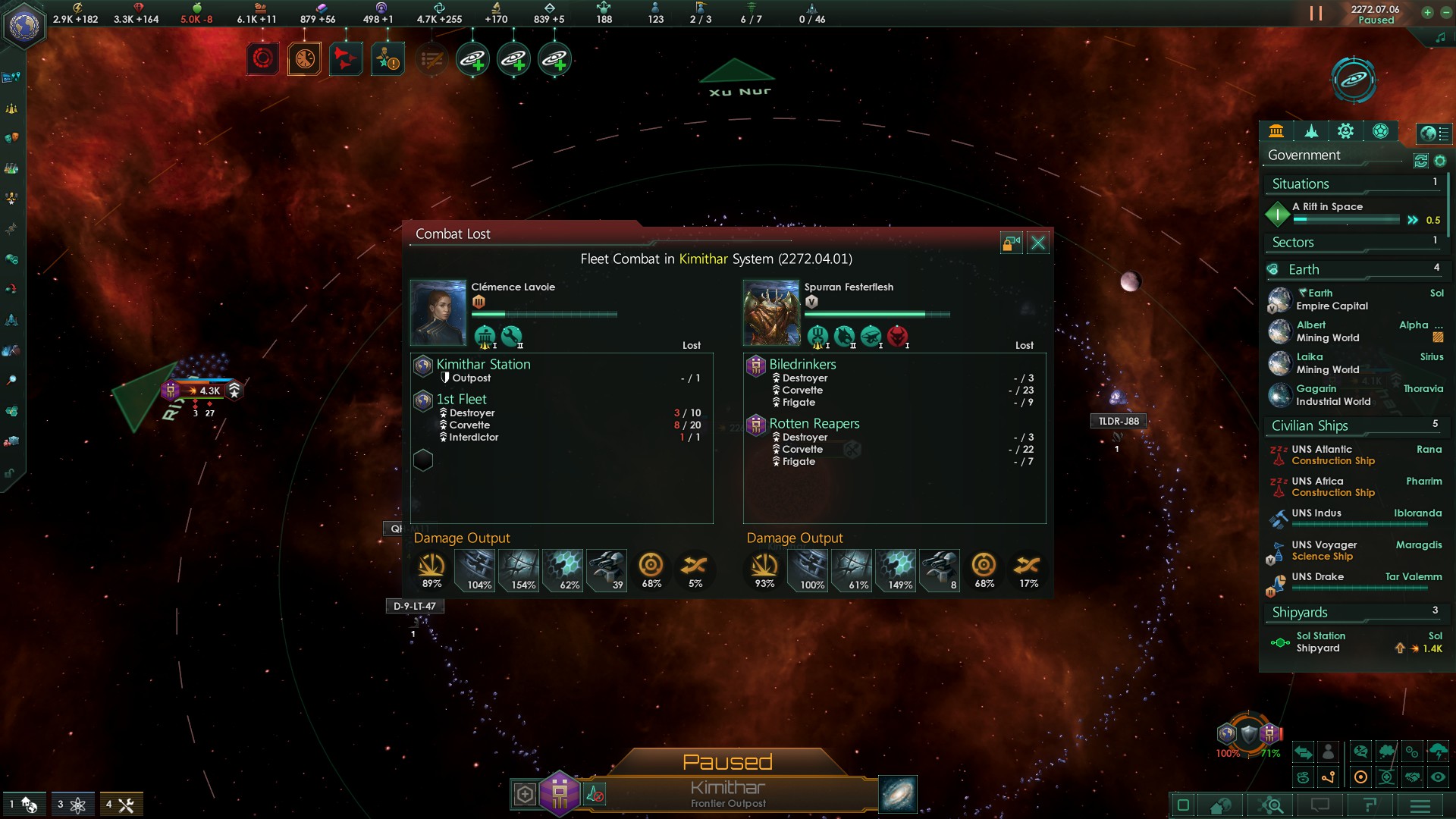 Stellaris - My fleets are always completely destroyed instead of retreating even when i ...