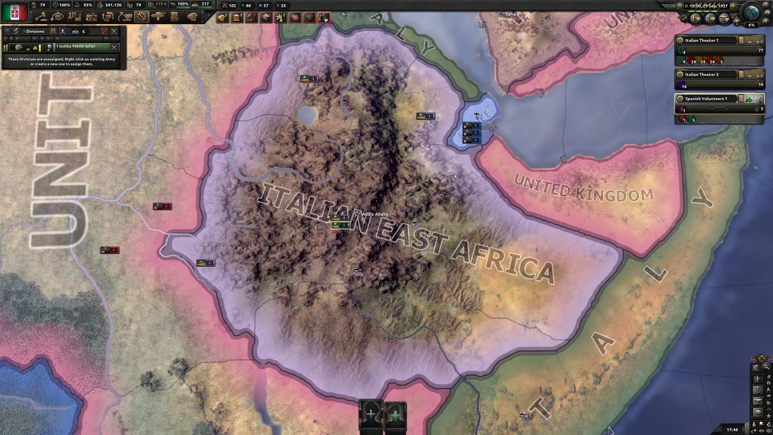 Can't dispand Divisions from puppets with militia or non dispandable ...