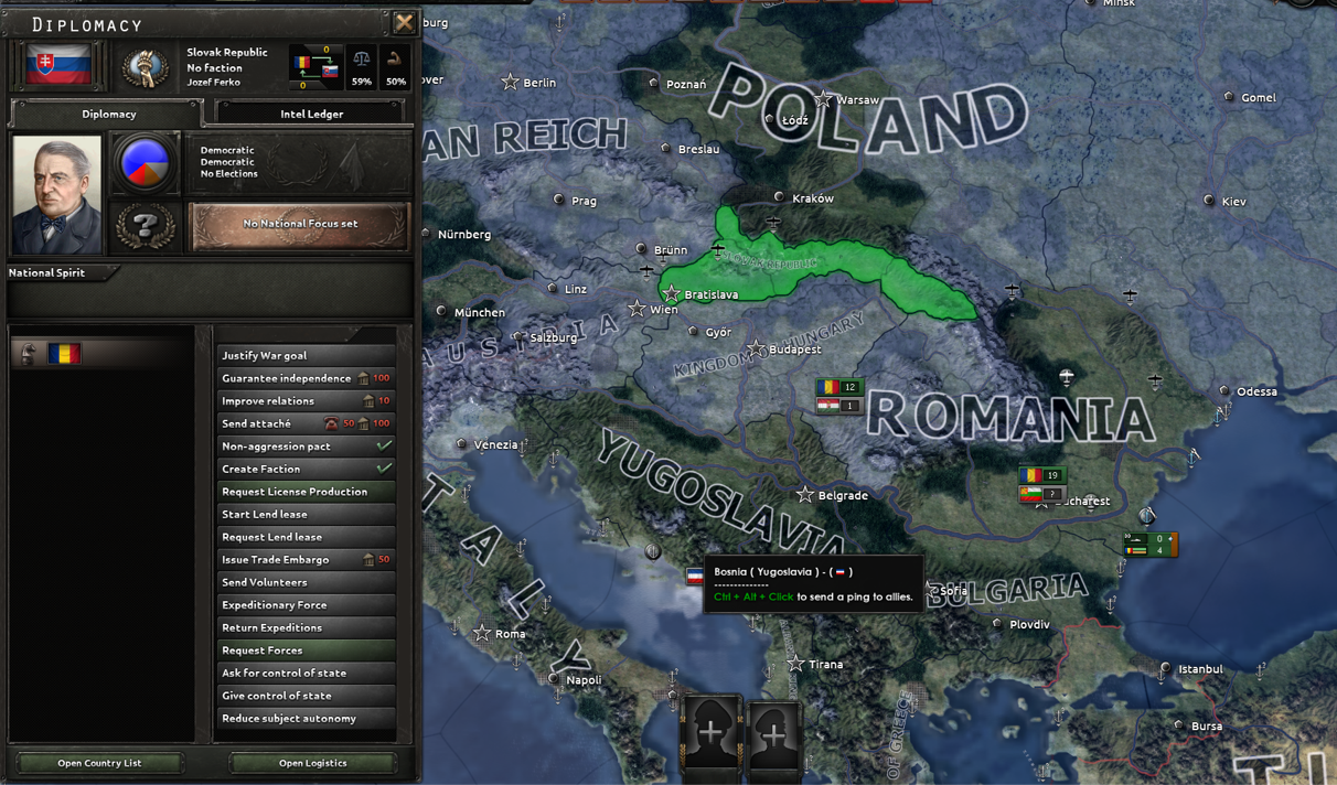 Duplicate - After dividing Czechoslovakia with Germany as Romania ...