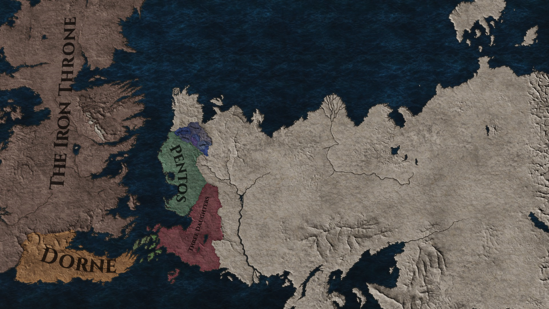 Westeros Map Wallpaper 1920x1080