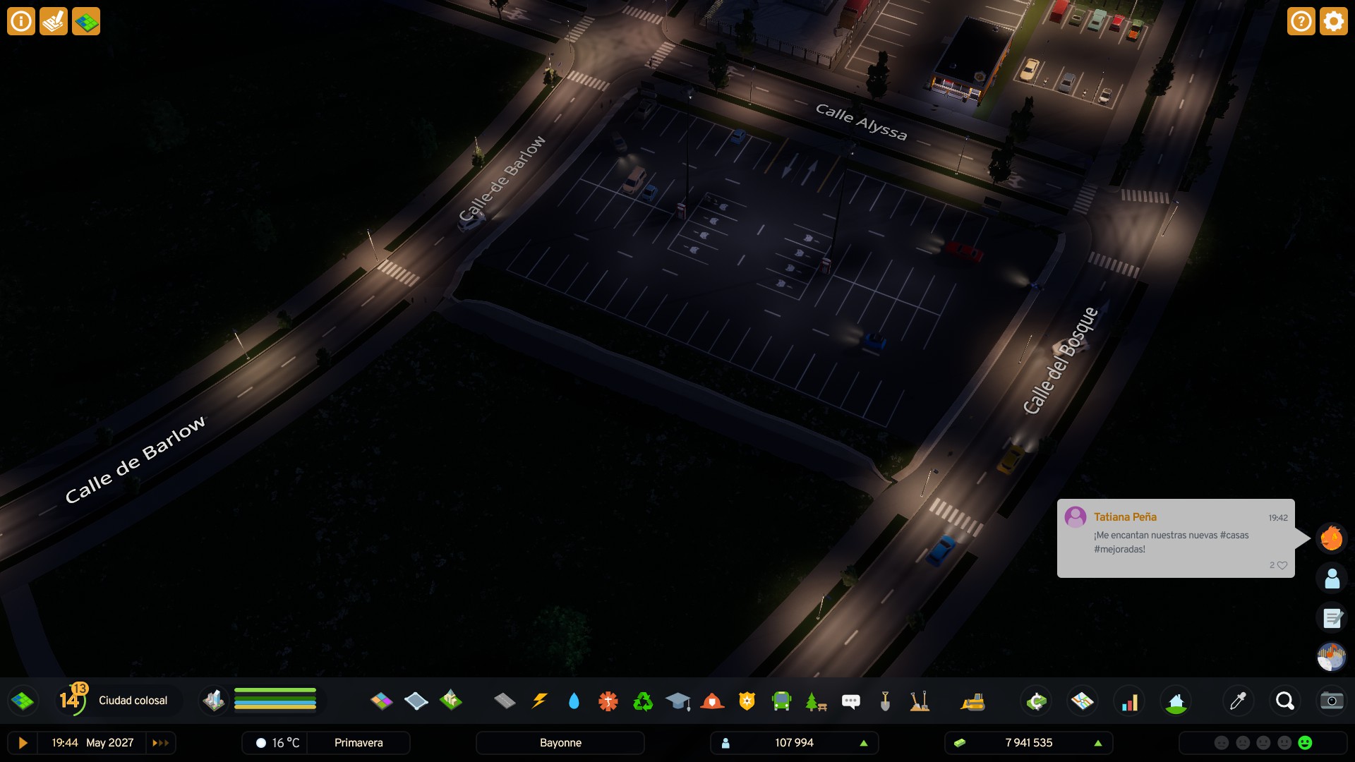 Cars crossing retaining walls or piers to access buildings or parking ...