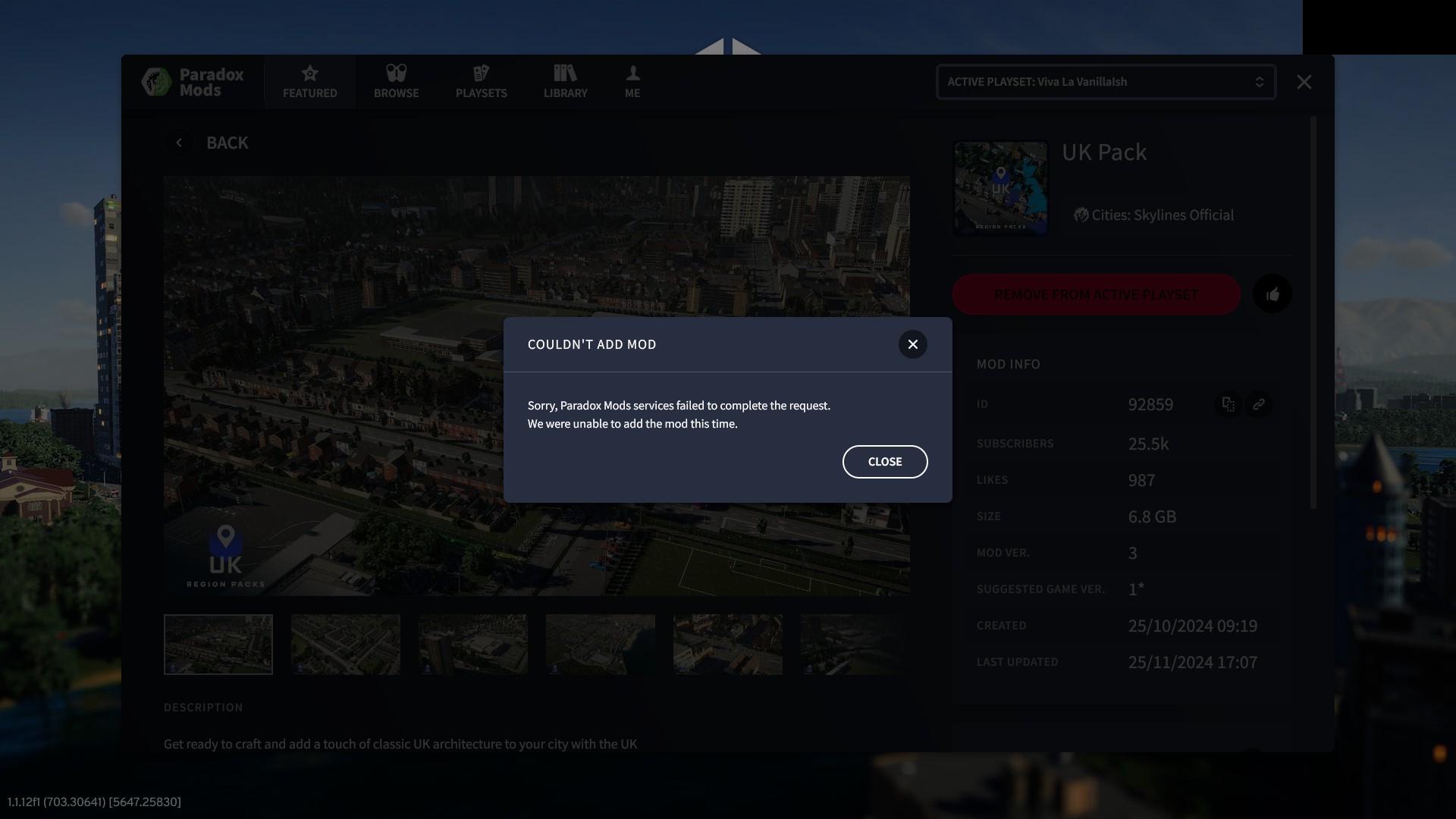 Paradox Mod Service Failed | Paradox Interactive Forums