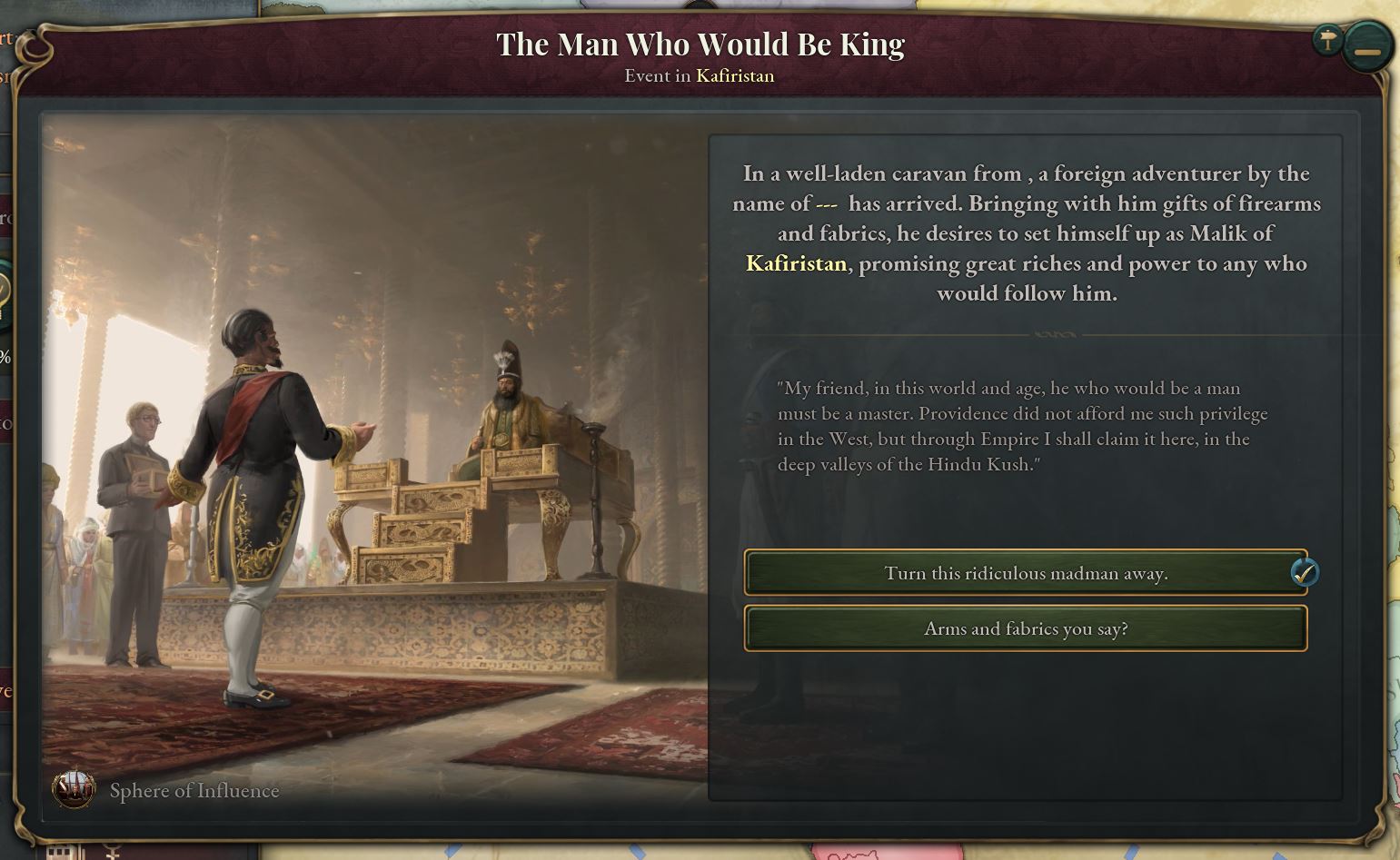 Confirmed - Josiah Harlan event is bugged and doesn't spawn him, Achievement impossible ...