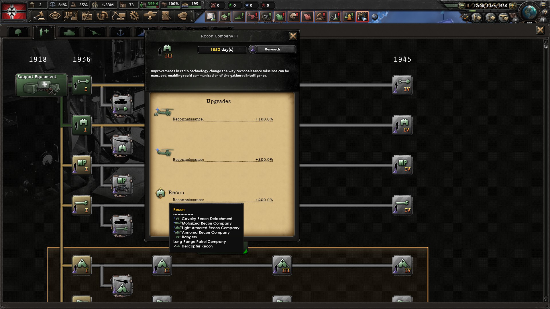 As Designed - Helicoptor recon "double dips" recon tech bonuses ...