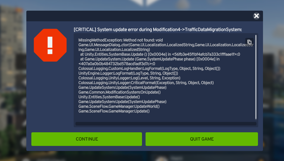 Deleted all of my mods and the error message still pops up | Paradox ...