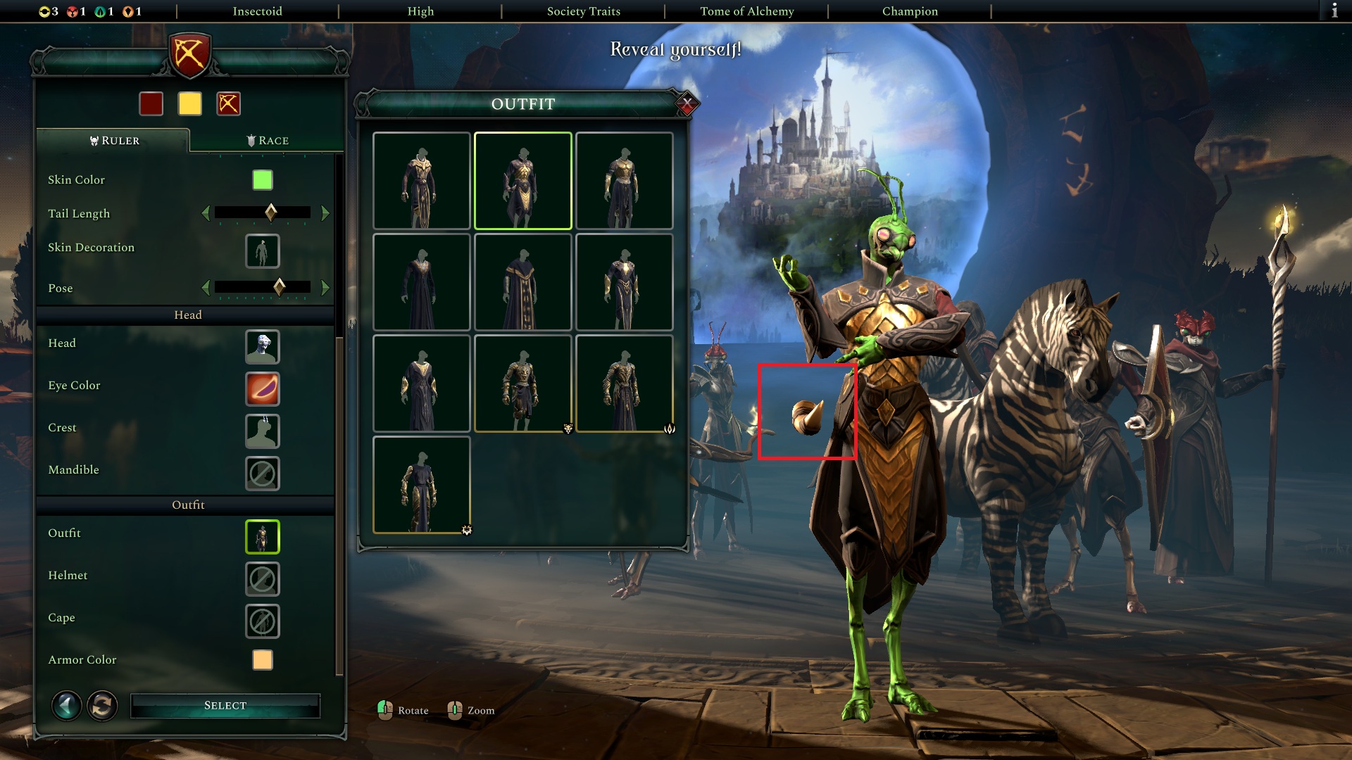 Confirmed - Floating horn piece in the High male Champions rulers ...