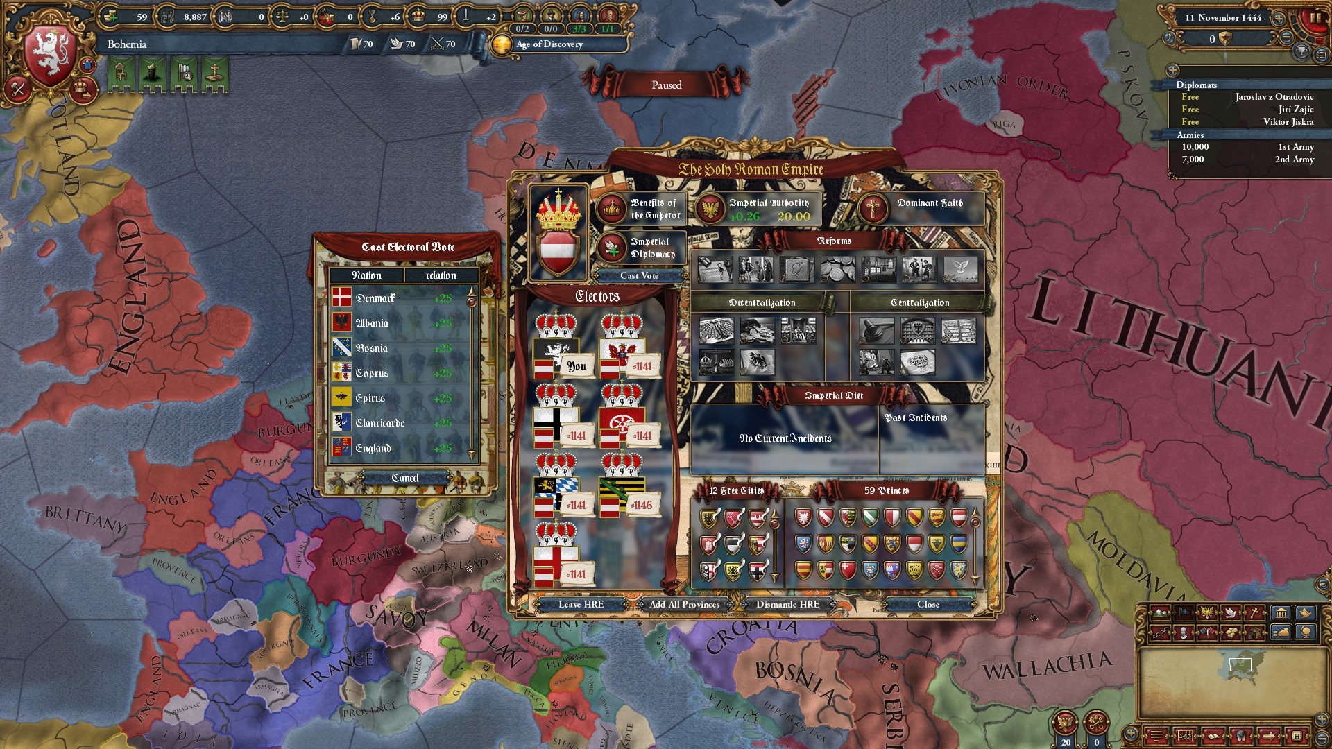 Holy Roman Empire Interface (No minimalist style please) | Paradox ...