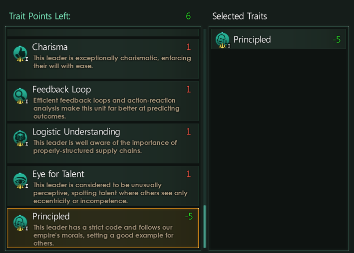 The starting leader traits are Infact not hard coded | Paradox Interactive Forums