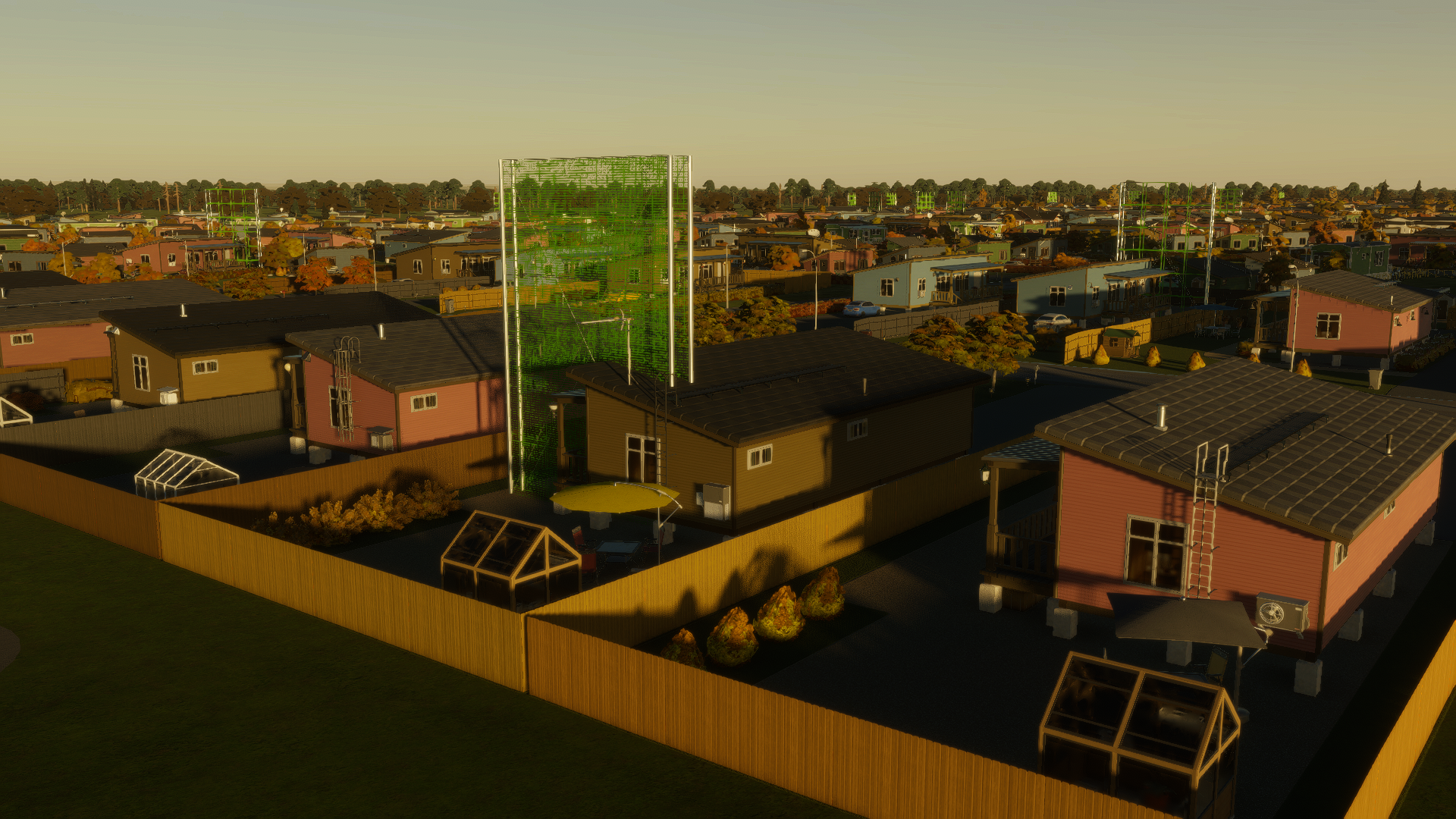 What is this green fence going through these peoples house ? | Paradox ...