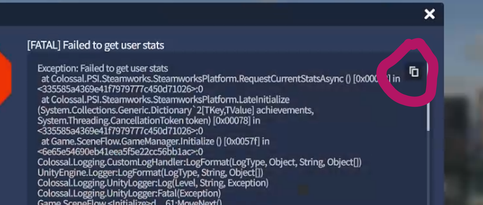 Failed to get user stats | Paradox Interactive Forums