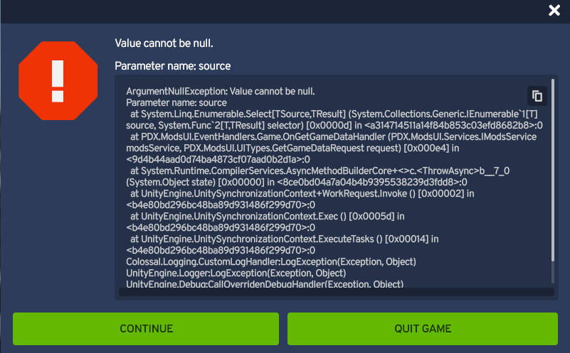 Error during installation of mods | Paradox Interactive Forums