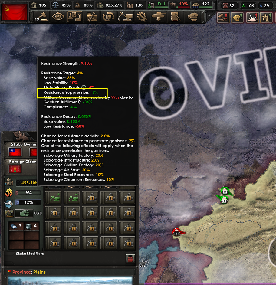 Is Resistance Suppression broken? | Paradox Interactive Forums