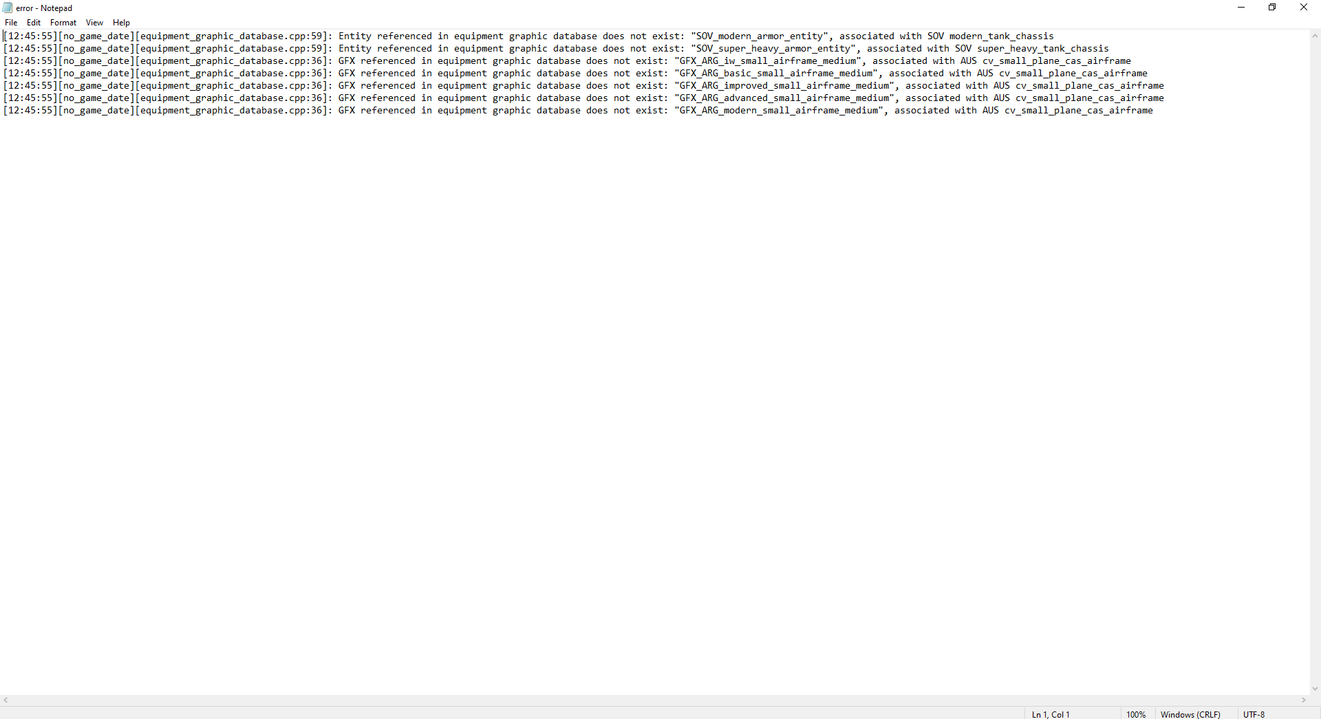 Debug error | Paradox Interactive Forums