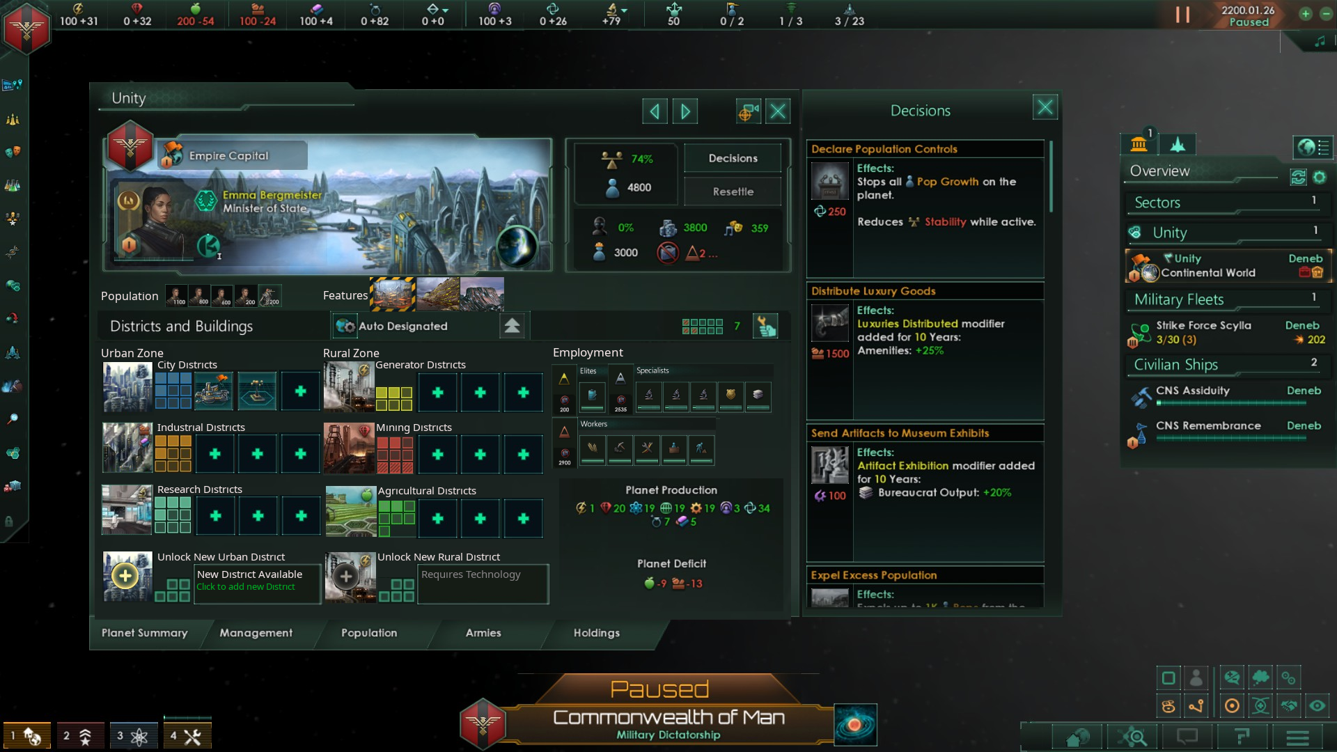 Mock-up of a reworked District and Zone UI for 4.0 | Paradox ...