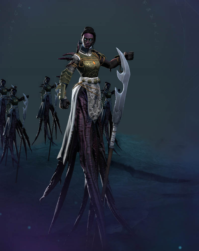 Ogre Beta: Polearm units with Gloom Strider Transformation hold Spears ...