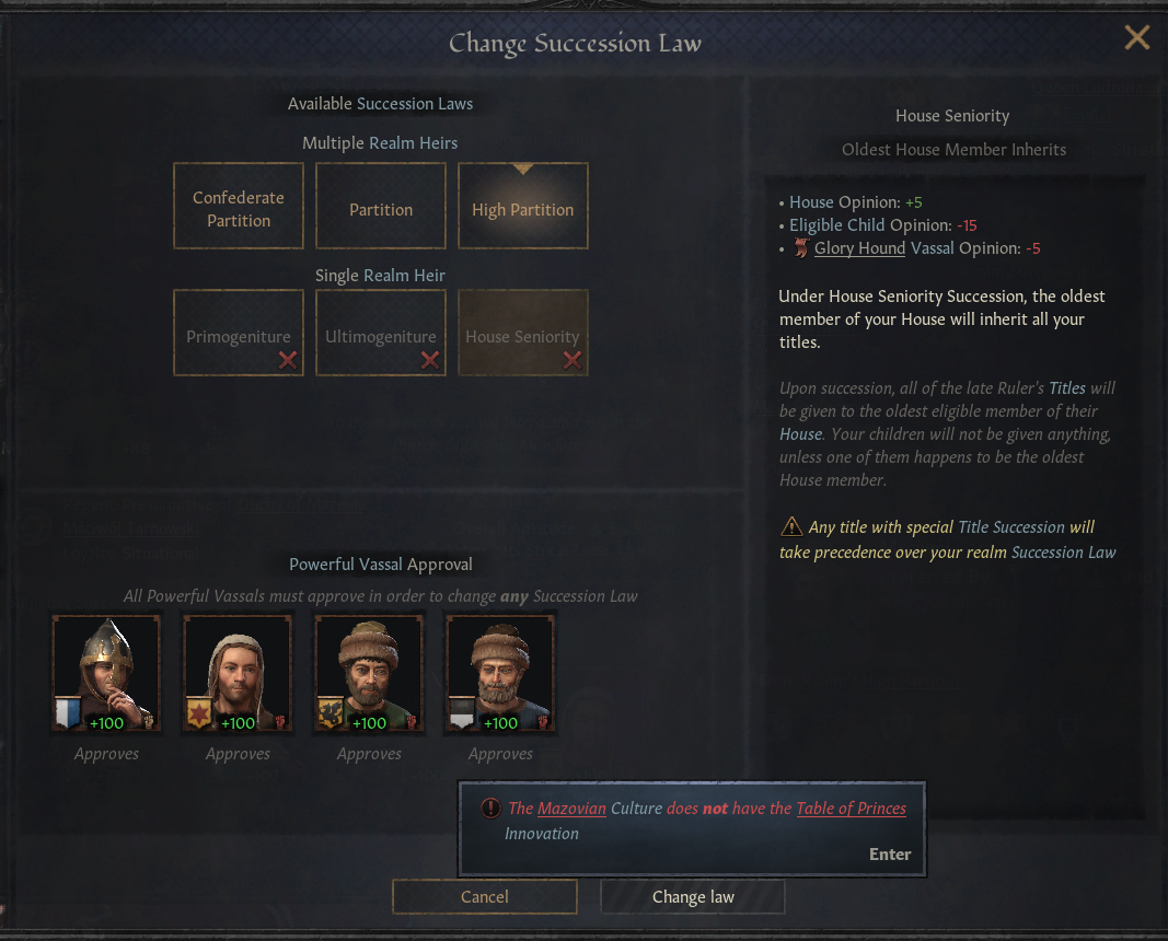 Can't Use House Seniority As West Slavic Culture | Paradox Interactive Forums