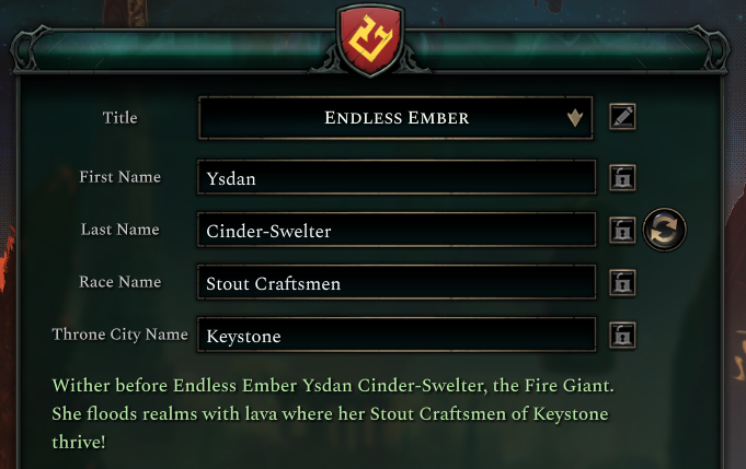 Confirmed - Endless Ember/Eternal Flame Fire Giant titles without ...