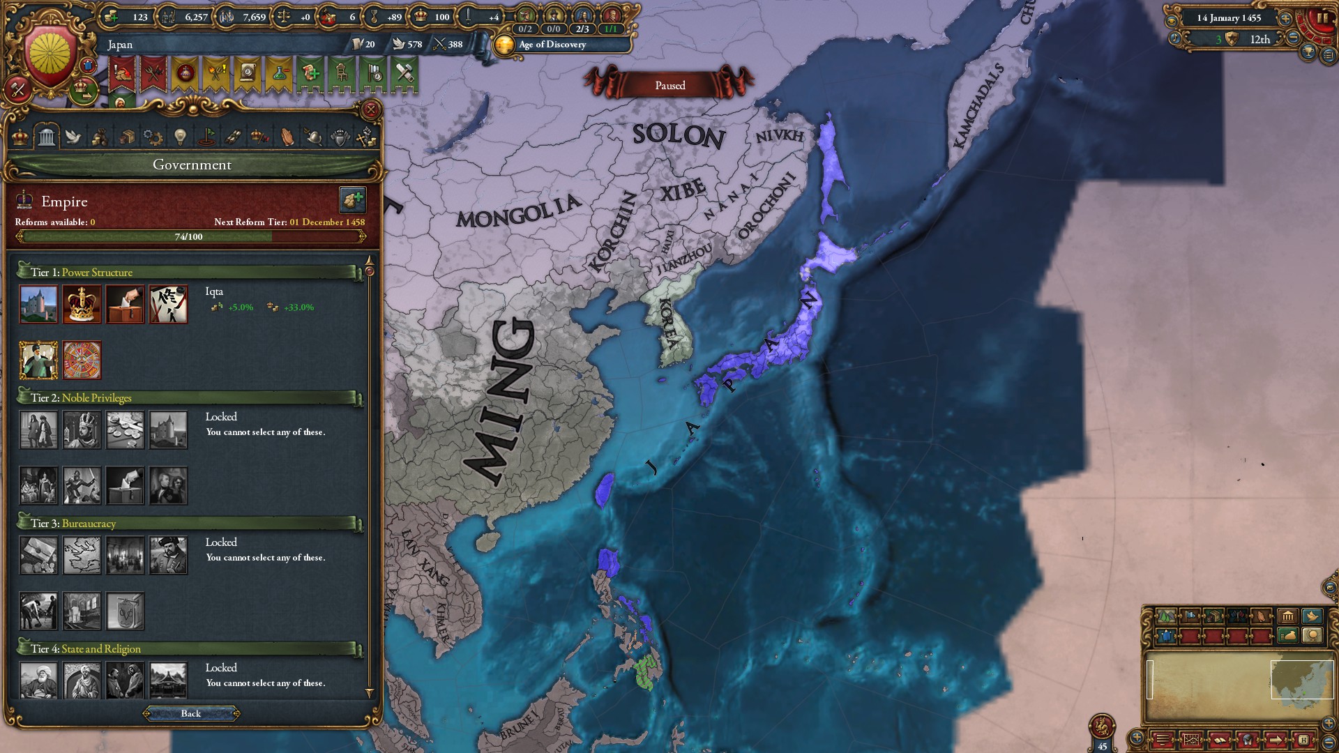 No Shogunate Government after forming Japan | Paradox Interactive Forums