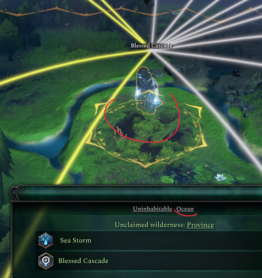 Duplicate - [Open_beta][World Map/Landmark Bug] Blessed Cascade landmark has ocean marker ...