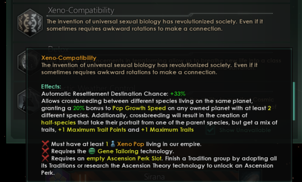 Stellaris - Xeno Compatibility perk Hybrid species | Paradox ...