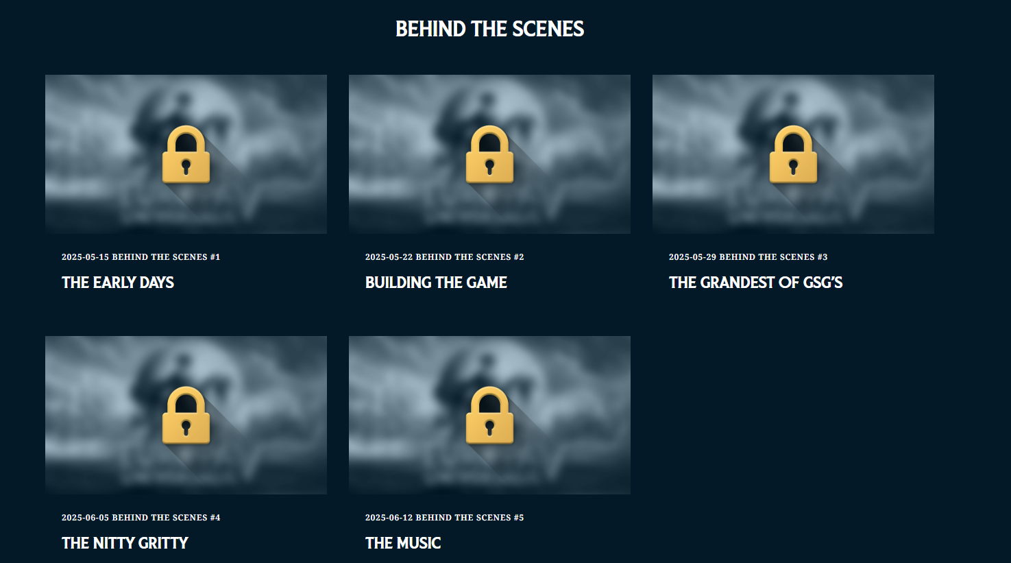 Behind the scenes schedule | Paradox Interactive Forums