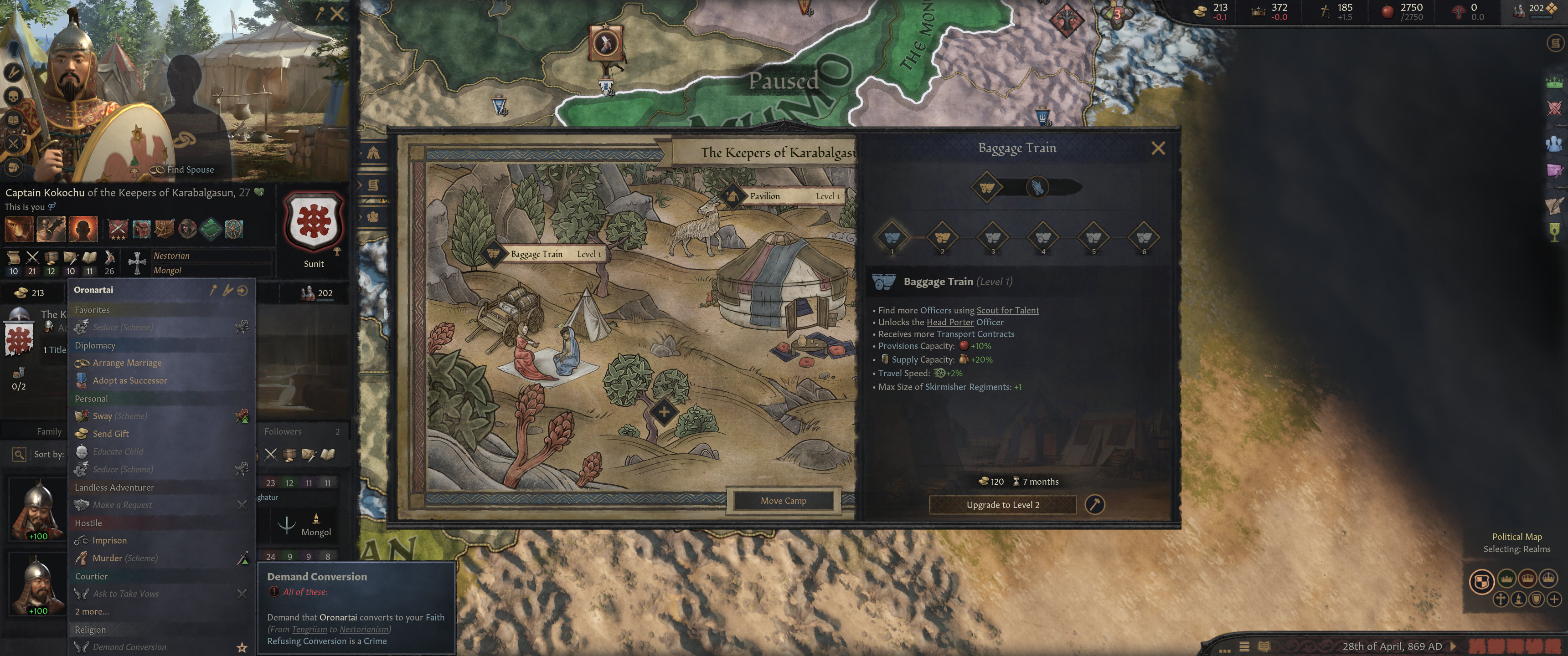 Can't convert followers to your faith with portable shrine built. | Paradox Interactive Forums