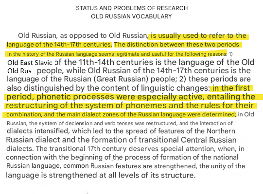 Languages: United German or Split East Slavic (Russian and Ruthenian ...