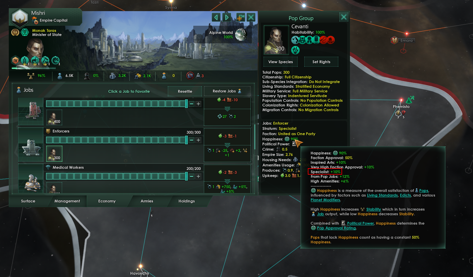 Stellaris - [4.0.1] [1ae3] Educators have "Specialist: -75%" happiness ...