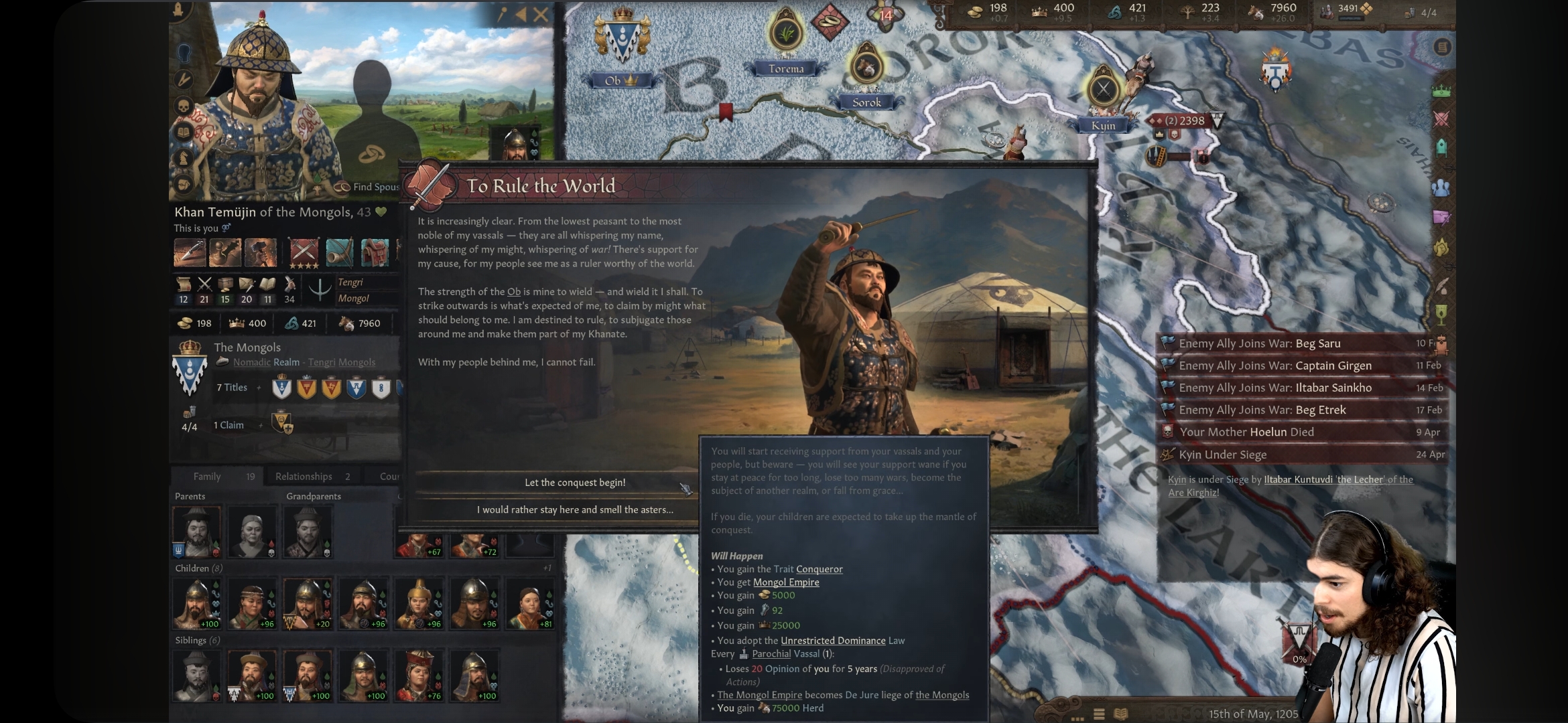 How to get Temujin Special Conqueror event? | Paradox Interactive Forums