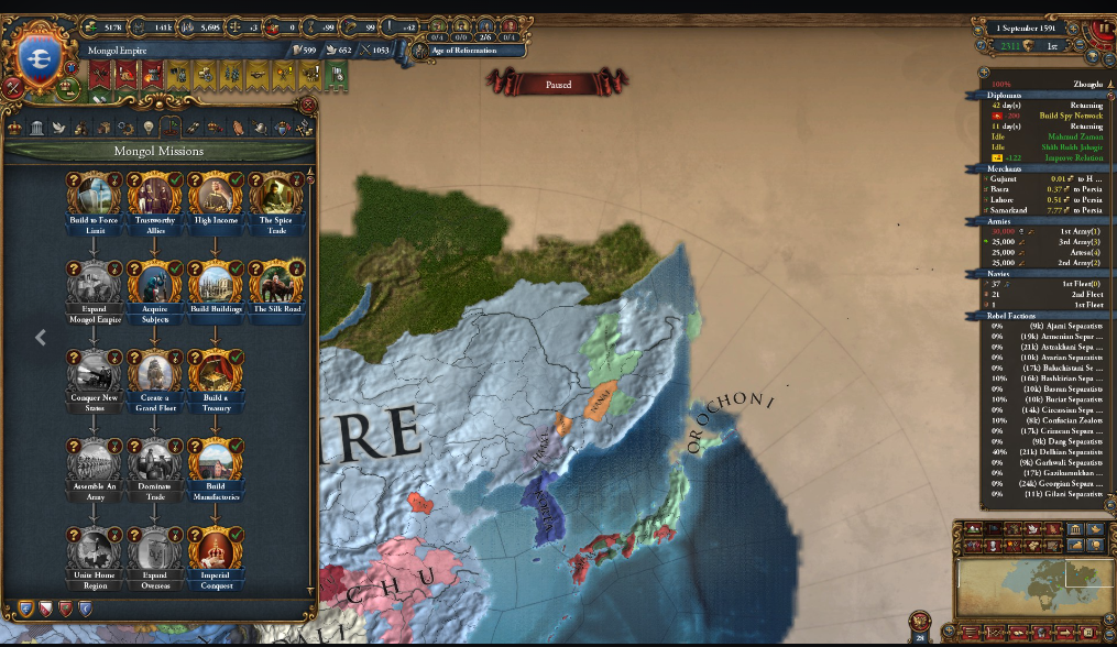 Mongol Empire mission tree missing top half | Paradox Interactive Forums