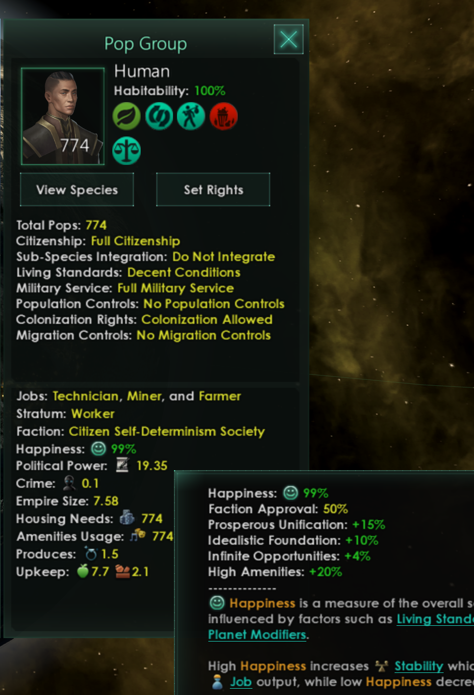 Are the devs even aware that pop happiness from faction approval is bugged? | Paradox ...