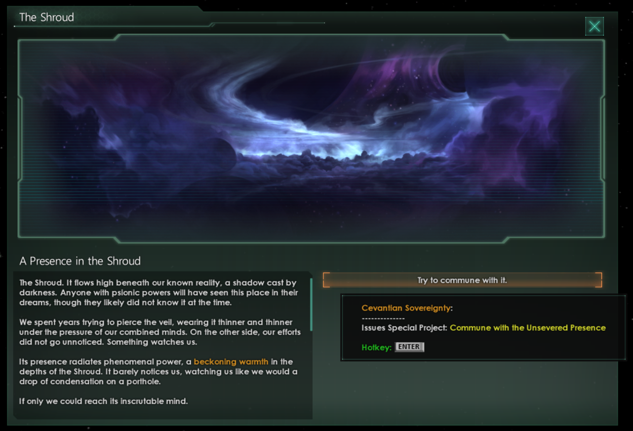 Stellaris Dev Diary #392 - Psionic Ascension and Delving into the Shroud | Paradox Interactive ...