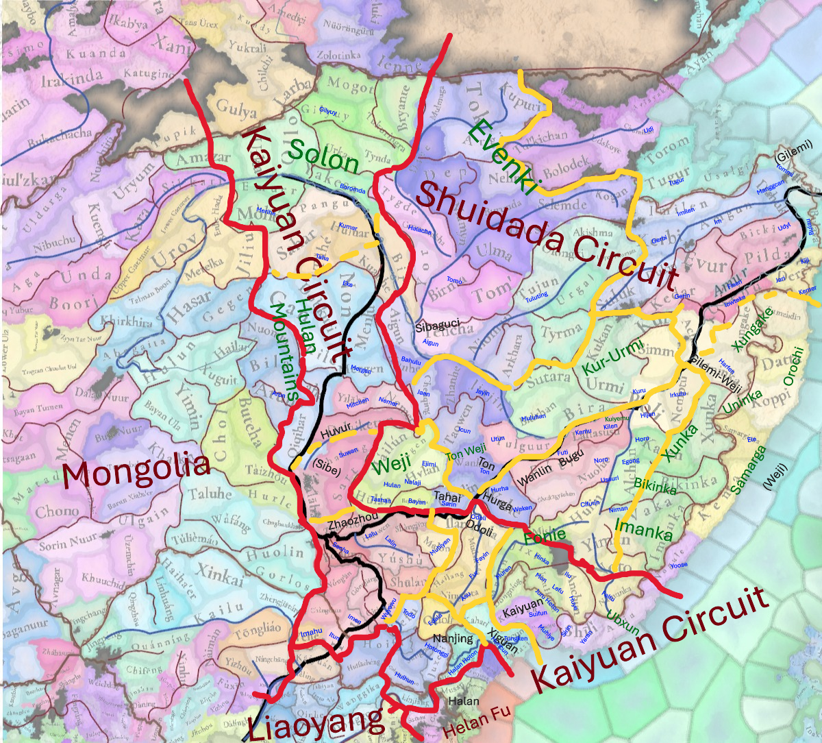 Tinto Maps #21 Chagatai & Tibet, #22 Mongolia, Manchuria & Eastern ...